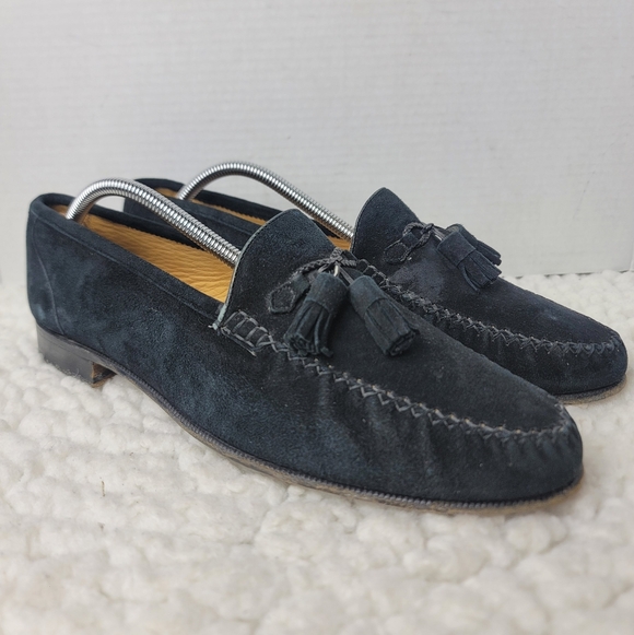 Moreschi | Shoes | Moreschi Suede Tassel Loafers Mens 1 Italy Handmade ...